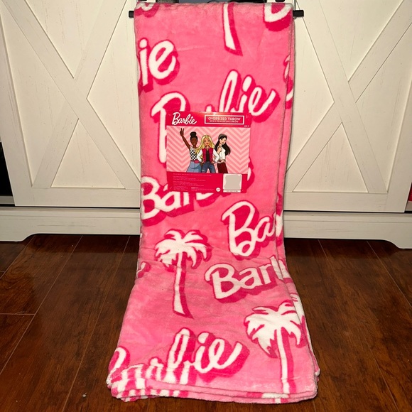 Barbie | Bedding | Barbie Pink Plush Throw | Poshmark